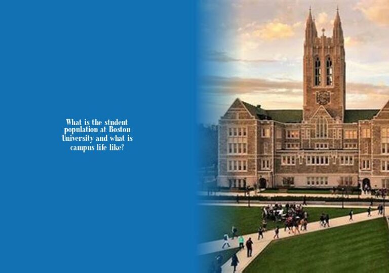 What is the student population at Boston University and what is campus ...
