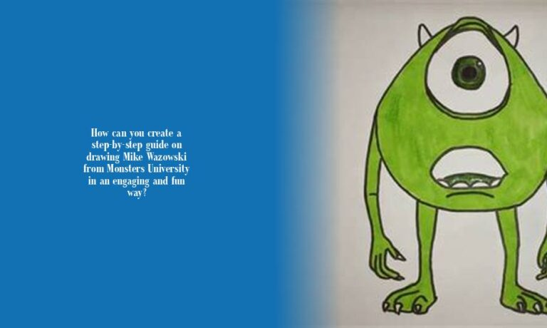 How can you create a step-by-step guide on drawing Mike Wazowski from ...