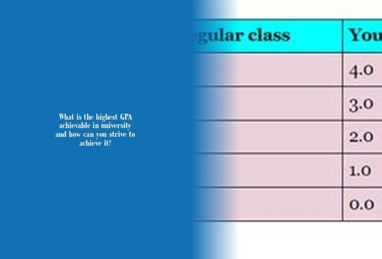 What is the highest GPA achievable in university and how can you strive ...