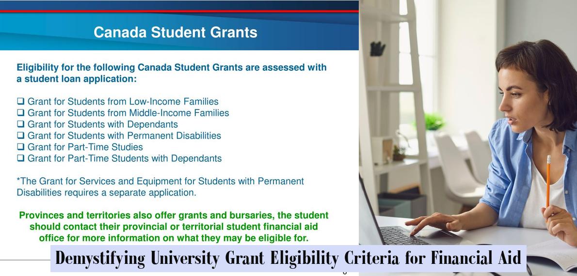 Demystifying University Grant Eligibility Criteria for Financial Aid ...