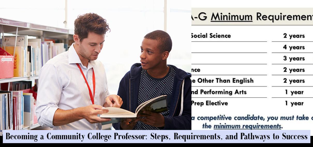 Becoming a Community College Professor: Steps, Requirements, and ...