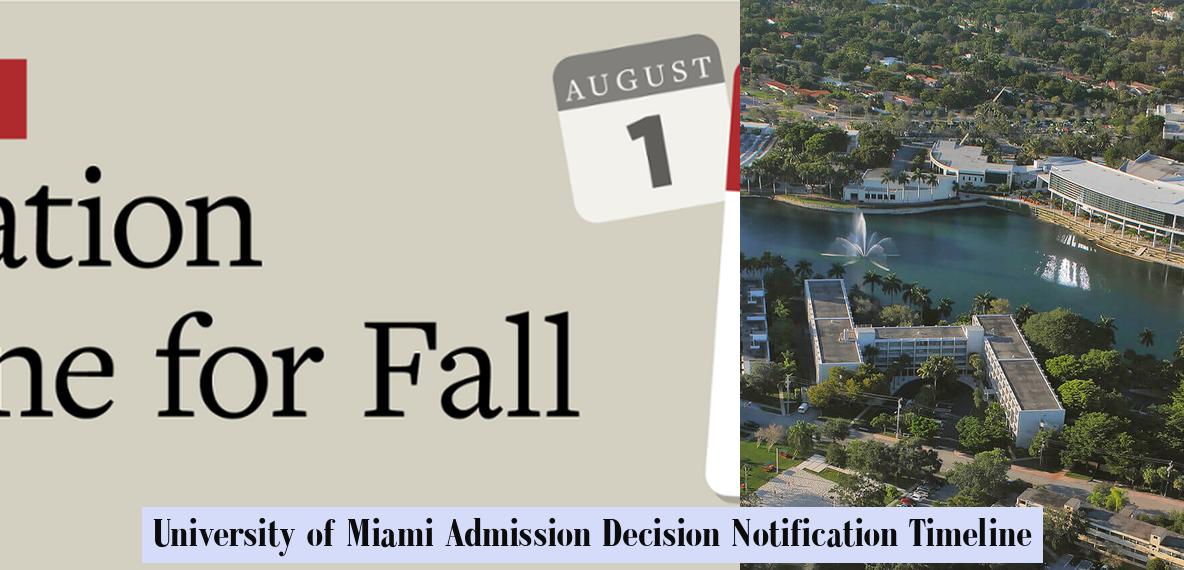 University of Miami Admission Decision Notification Timeline ...