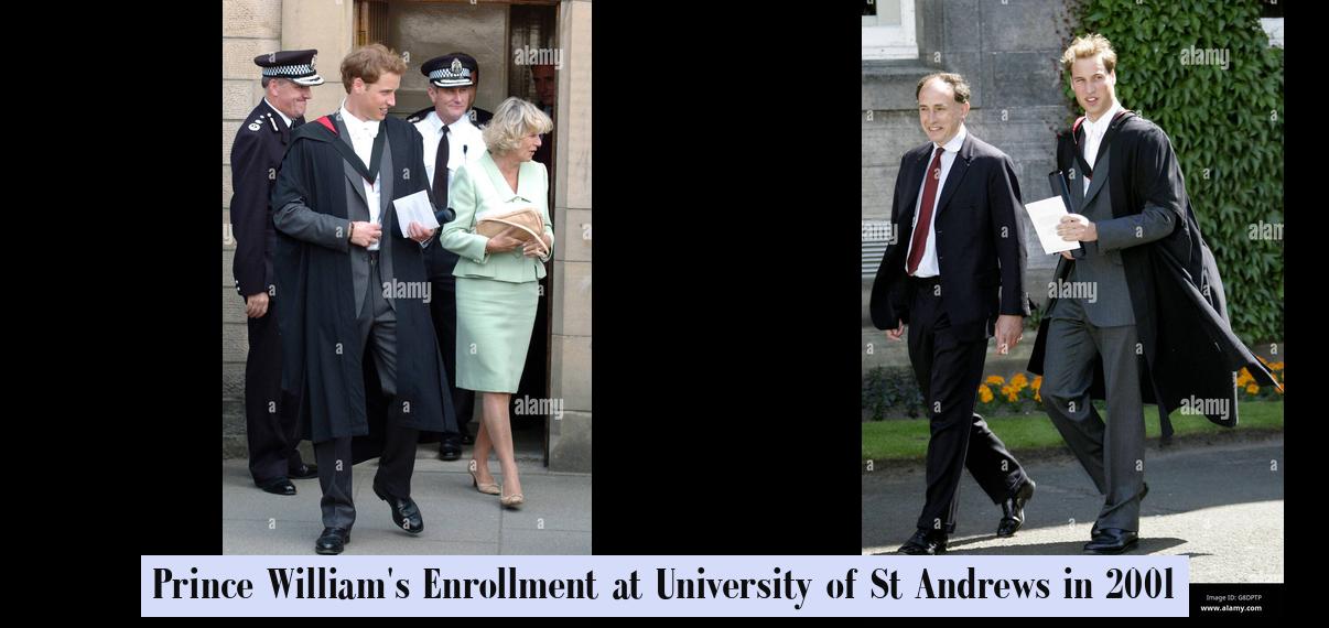 Prince William's Enrollment at University of St Andrews in 2001 ...