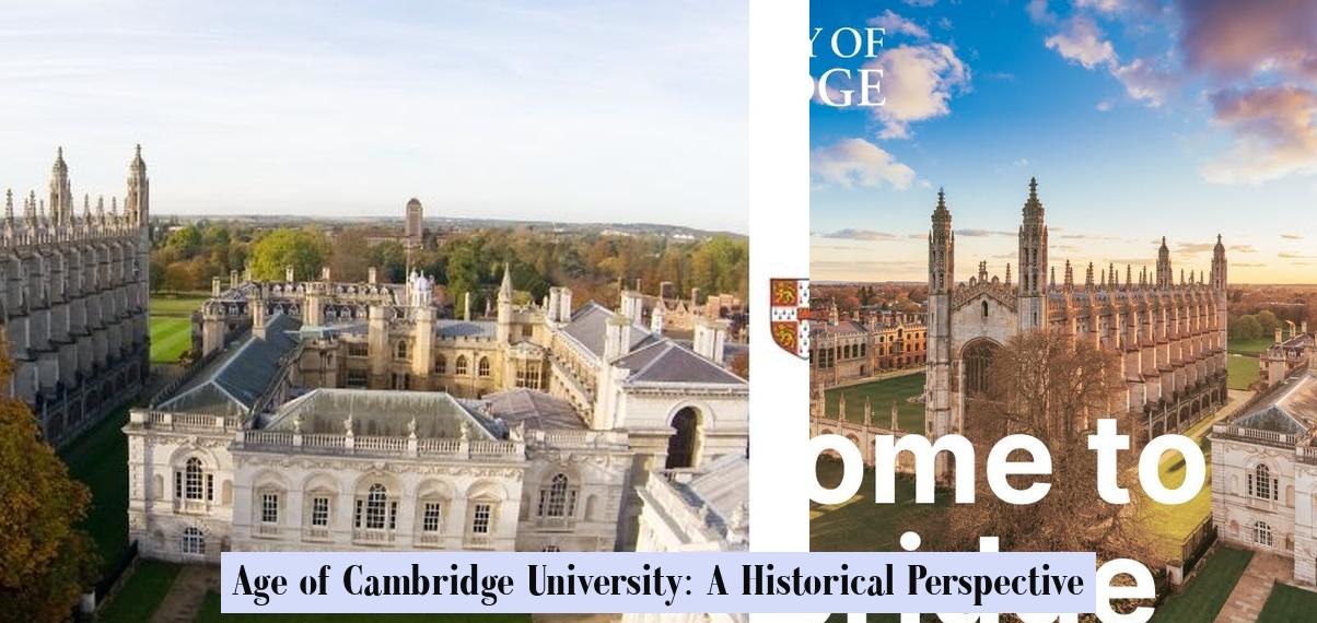 Age of Cambridge University: A Historical Perspective - JobLoving ...