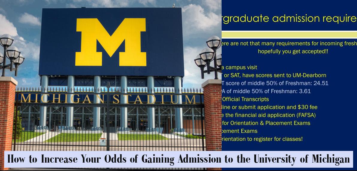 How to Increase Your Odds of Gaining Admission to the University of ...