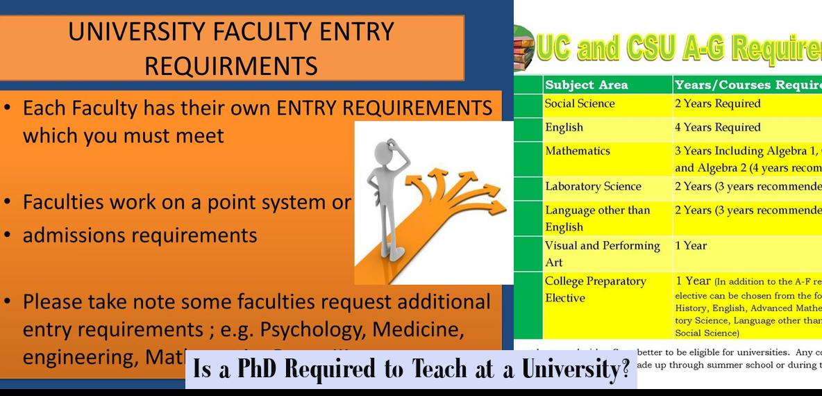 Is a PhD Required to Teach at a University? - JobLoving | Ultimate ...